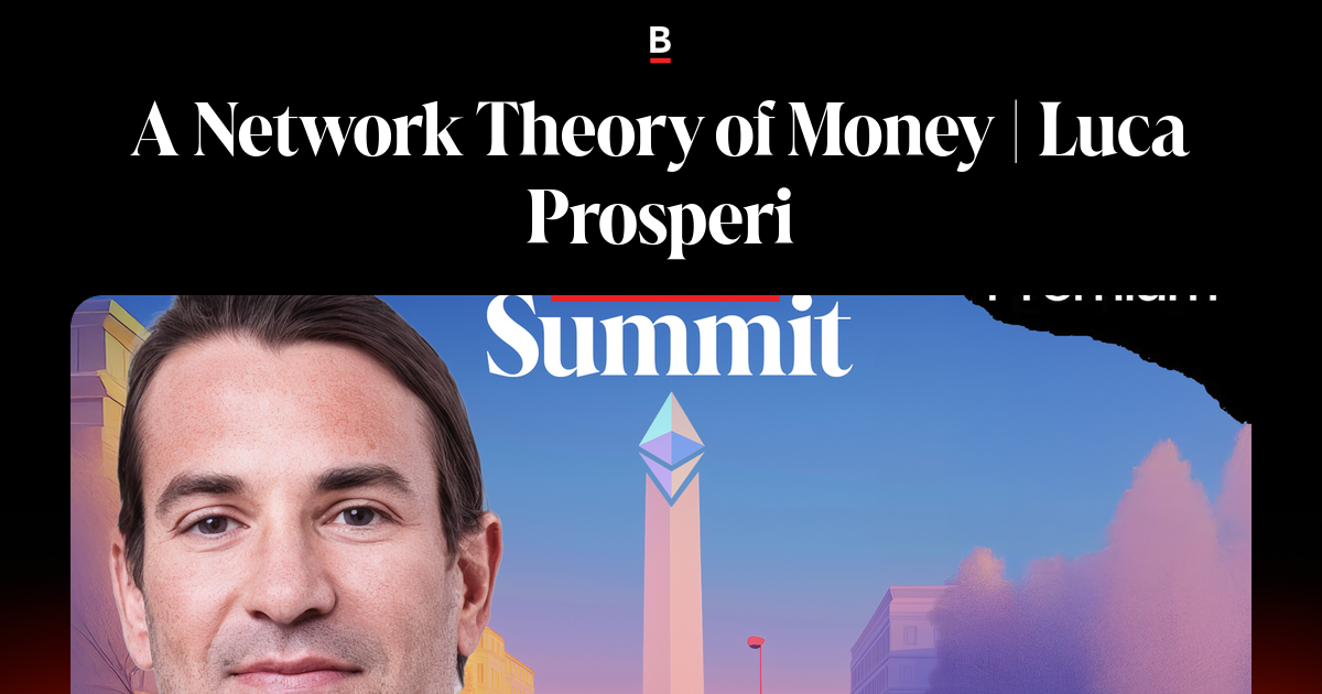 A Network Theory of Money | Luca Prosperi