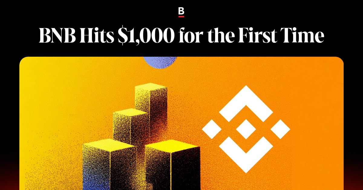 BNB Hits $1,000 for the First Time