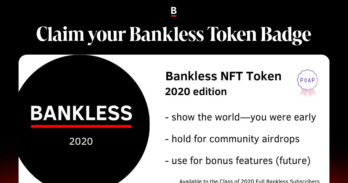 Claim your Bankless Token Badge