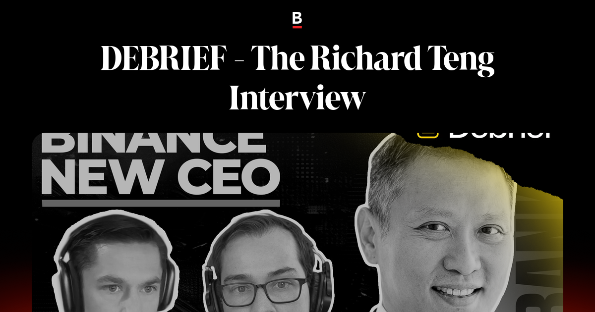 DEBRIEF - The Richard Teng Interview