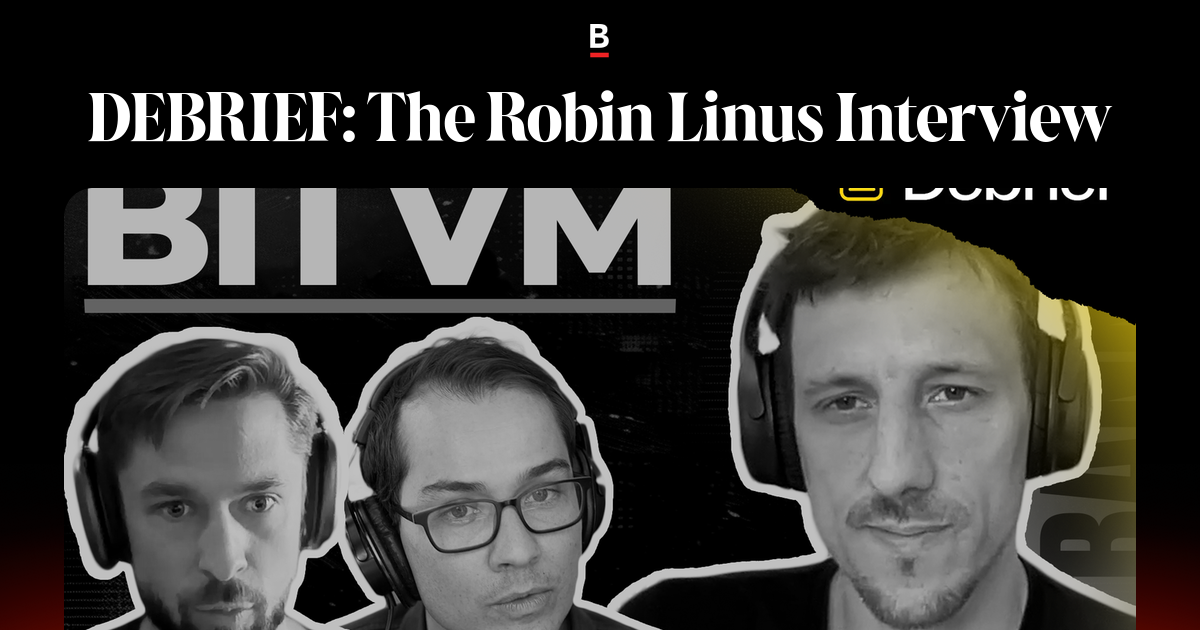 DEBRIEF: The Robin Linus Interview