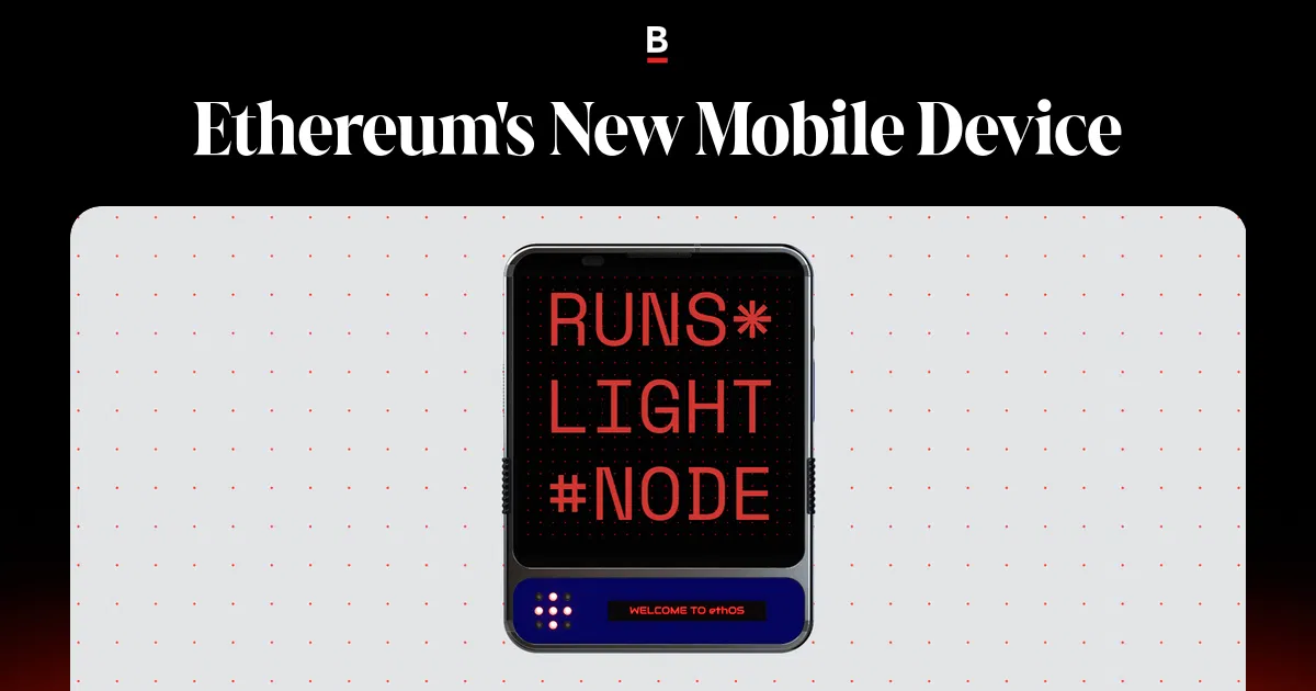 Ethereum's New Mobile Device