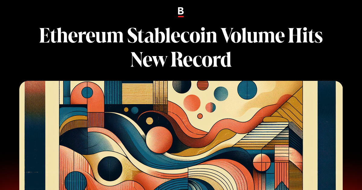 Ethereum Stablecoin Volume Hits New Record