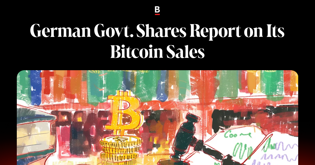 German Govt. Shares Report on Its Bitcoin Sales