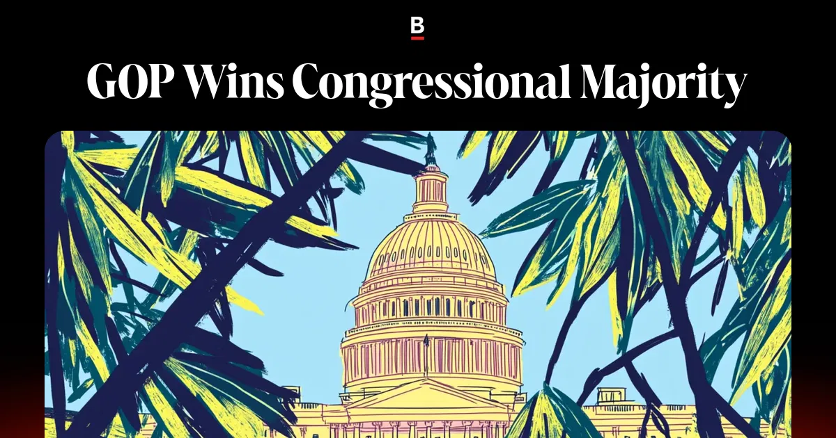 GOP Wins Congressional Majority