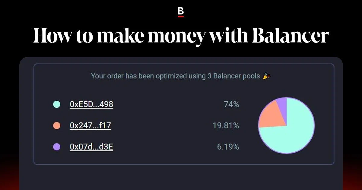 How to make money with Balancer
