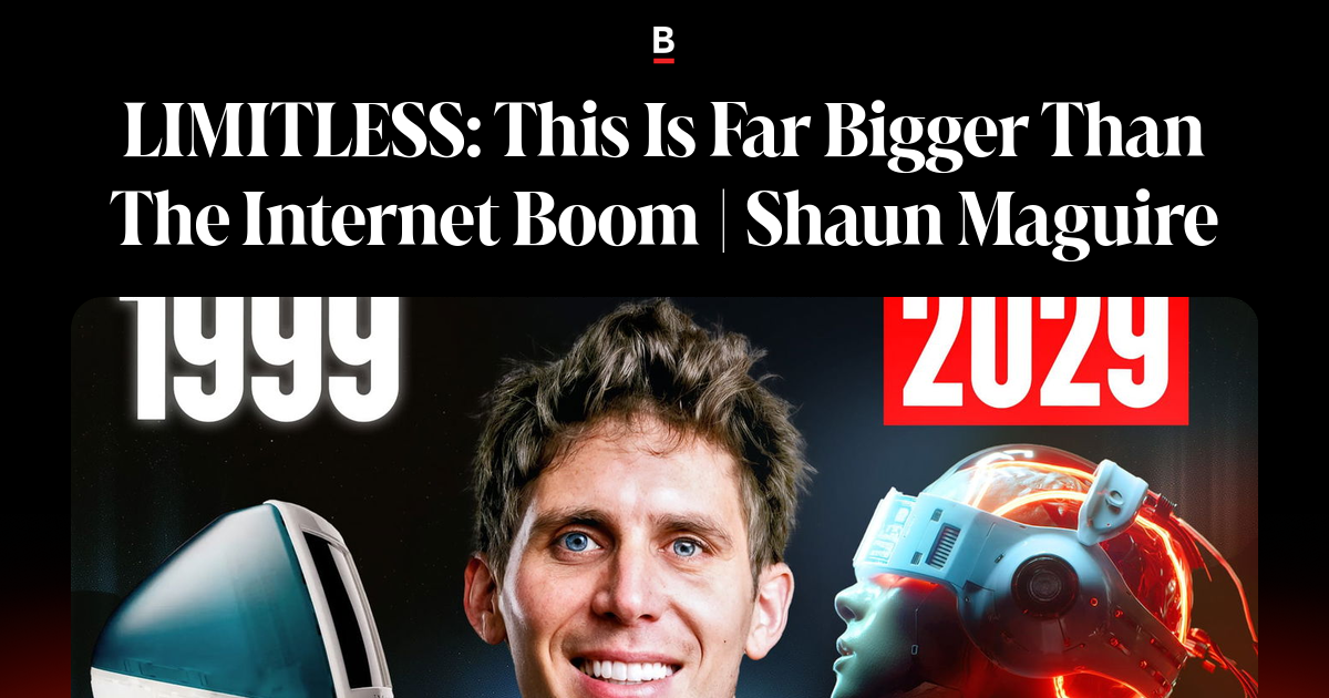 LIMITLESS: This Is Far Bigger Than The Internet Boom | Shaun Maguire