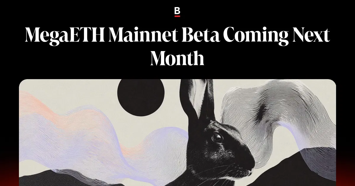 MegaETH anuncia el lanzamiento oficial de la beta de la red principal ...