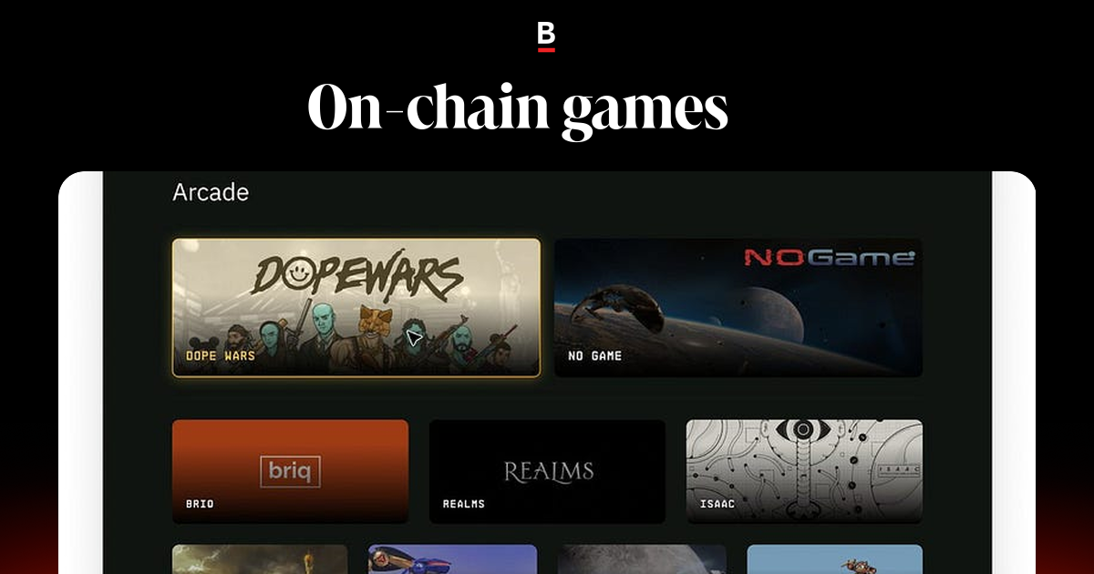 On-chain games 🕹️