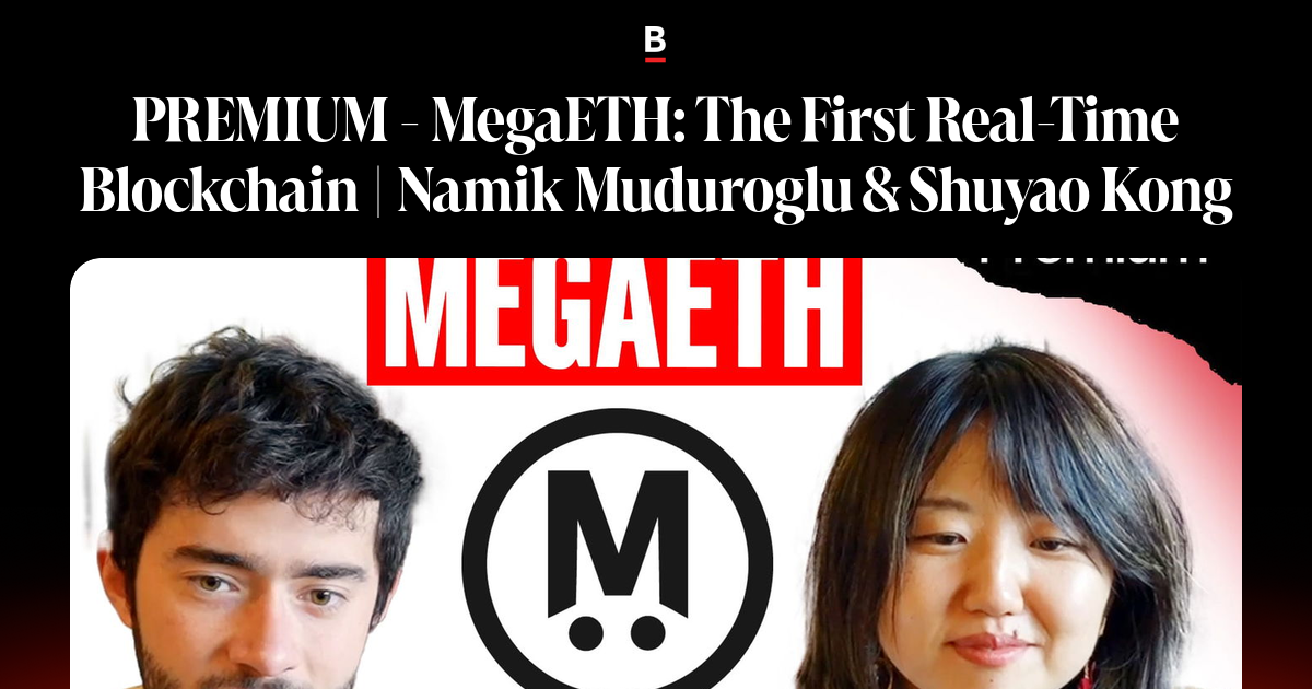 PREMIUM - MegaETH: La primera cadena de bloques en tiempo real | Namik ...
