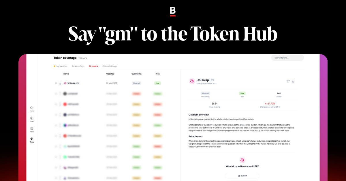 Say "gm" to the Token Hub