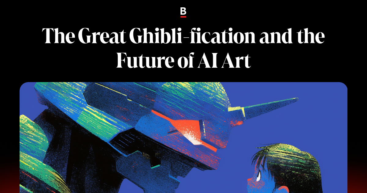 The Great Ghibli-fication and the Future of AI Art