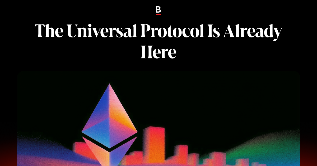 The Universal Protocol Is Already Here