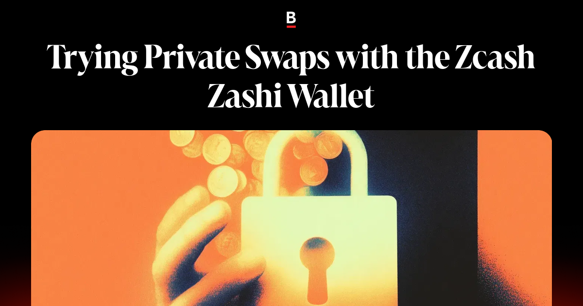 Trying Private Swaps with the Zcash Zashi Wallet