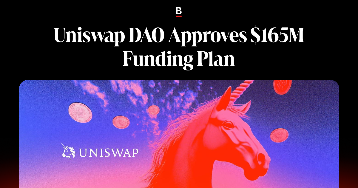 Uniswap DAO Approves $165M Funding Plan
