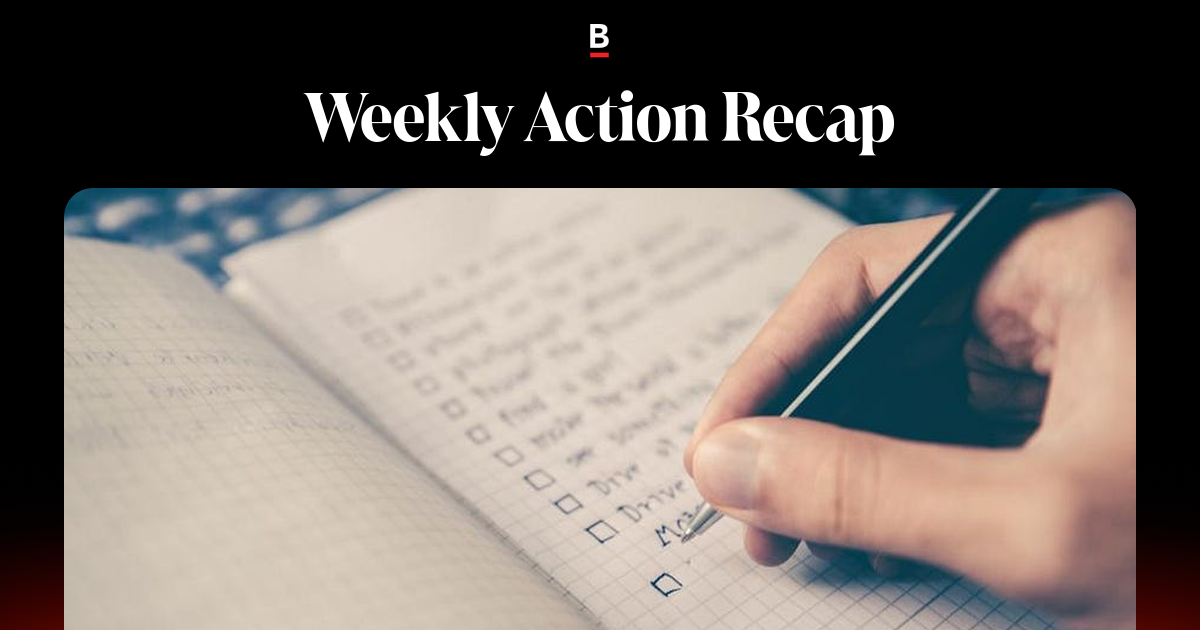 Weekly Action Recap