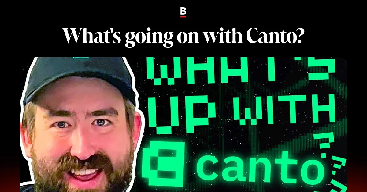 What's going on with Canto?