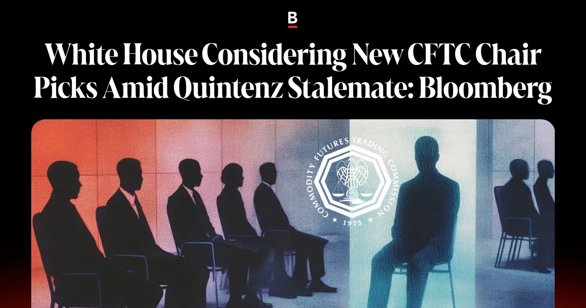 White House Considering New CFTC Chair Picks Amid Quintenz Stalemate ...