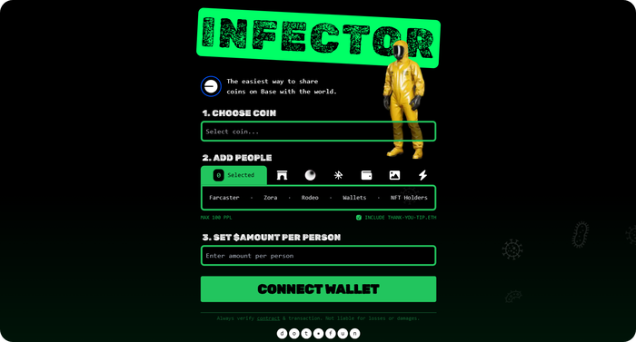 Infector: Airdropping Tokens on Base Made Simple